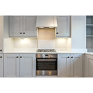 Richelieu Hardware 2 Pack - Contemporary Kitchen Cabinet Drawer and Dresser Knob - 1 14 Inch Square Knob - Antique Nickel Finish + Complimentary SW Decor Breakaway Screws, BP8143