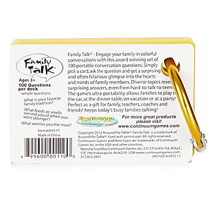 Around the Table Games Family Talk Meaningful Conversation Starters and Car Travel Game