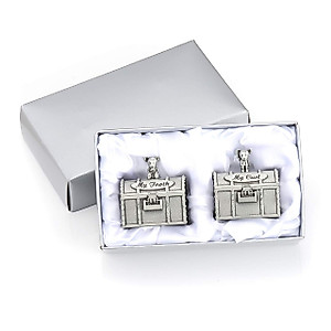 Mogoko Baby Tooth Treasure Chest Box, Silver Tooth Holder and Curl Organizer Set, Cute Teeth Fairy Keepsake Box for Child Kids