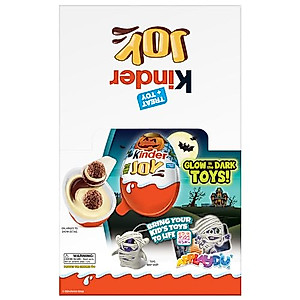 Kinder Joy Eggs, 15 Count, Treat Plus Toy, Halloween Party Fun, Kids Party Favors, Sweet Cream And Chocolatey Wafers, Individually Wrapped, 10.5 Oz