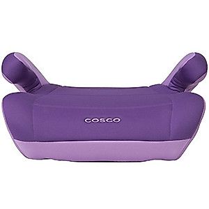 Cosco Topside Booster Car Seat - Easy to Move, Lightweight Design, Grape