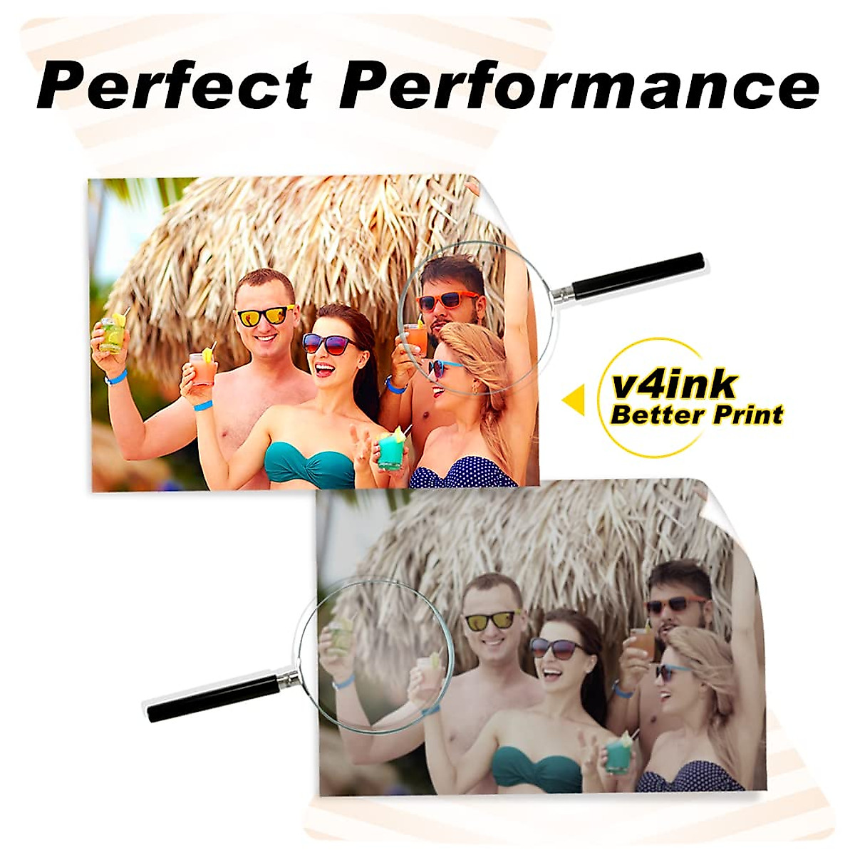 v4ink Compatible GI20 Refill Ink Bottle Replacement for Canon GI-20 Refill Ink Bottle to use with PIXMA G5020 G5030 G5040 G5050 G6020 G6030 G6040 G6050 G7020 Inkjet Printer - Black Cyan Magenta Yellow