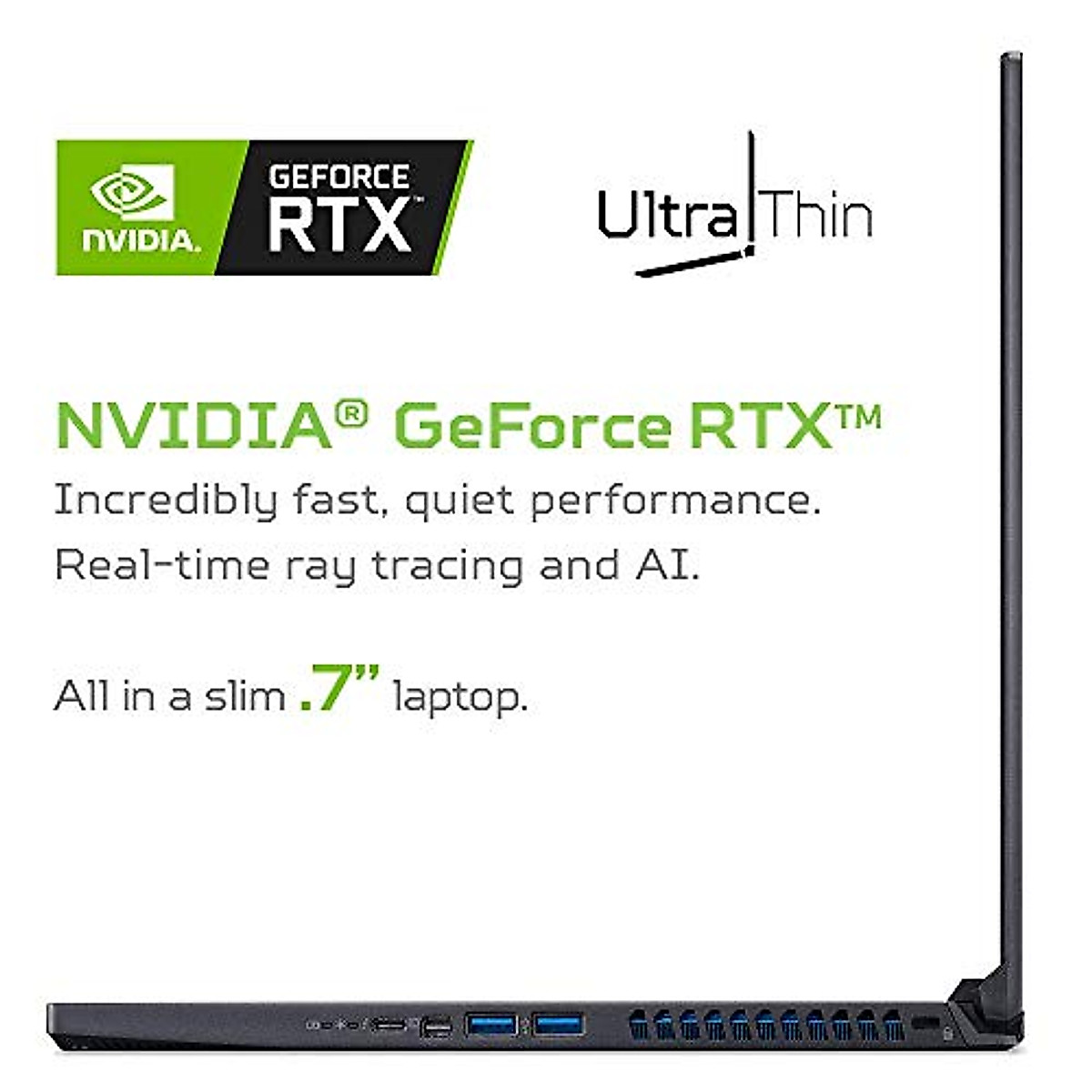 Acer Predator Triton 500 Thin & Light Gaming Laptop, Intel Core i7-8750H, GeForce RTX 2060 with 6GB, 15.6" Full HD 144Hz 3ms IPS Display, 16GB DDR4, 512GB PCIe NVMe SSD, RGB Keyboard, PT515-51-71VV