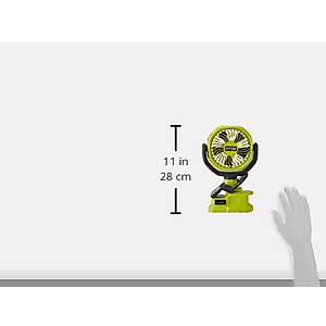 RYOBI RCF18-0 18V ONE+ Cordless 10cm Clamp Fan (Bare Tool) Hyper Green