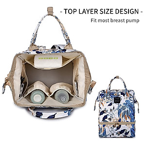 V-COOOL Breast Pump Bag, Cooler and Moistureproof Backpack Double Layer for Working Mom Outdoor, Pump Tote Bag fit Most Breast Pumps