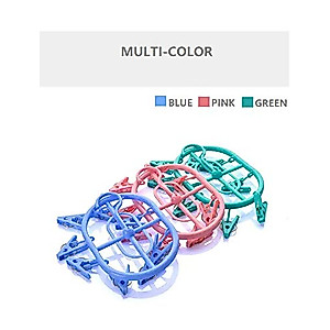 NL Lake Tian Laundry Hangers with 8 Clips, Fordable Laundry Drying Rack Three Colors (Green)