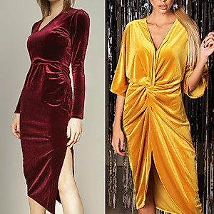 Stretch Velvet Fabric by The Yard Soft for Sewing Clothes, Apparel, Costume, Upholstery, Crafting Projects(Black,1 Yard)