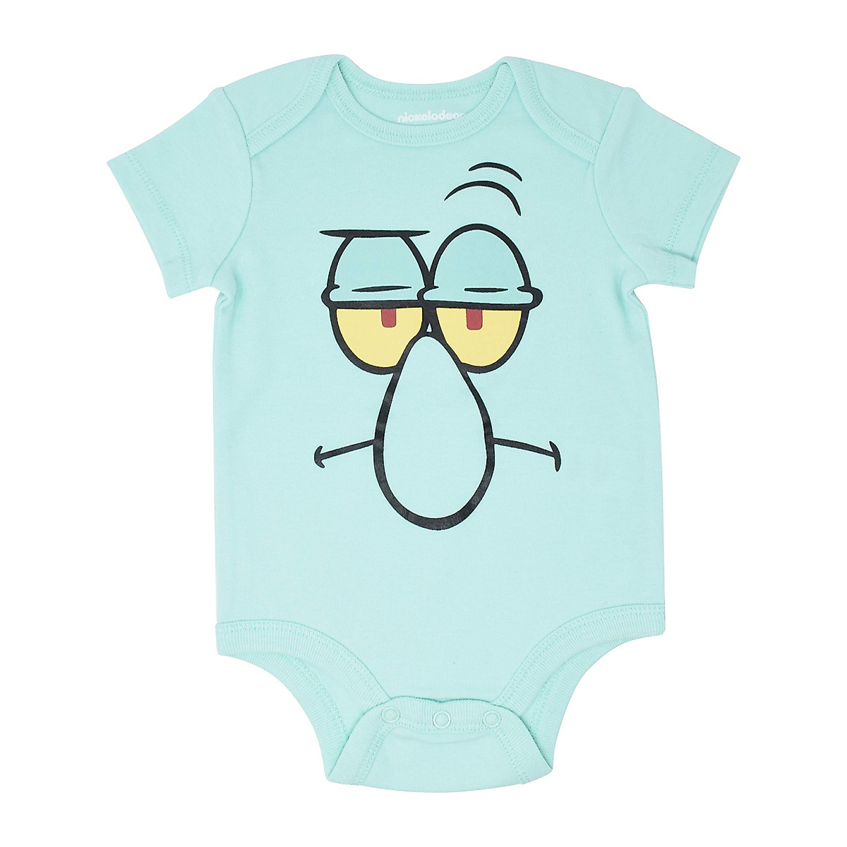 SpongeBob SquarePants Patrick Squidward Newborn Baby Boys 3 Pack Short Sleeve Bodysuits