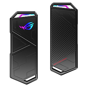 ROG Strix Arion M.2 NVMe SSD Enclosure-USB3.2 GEN2 Type-C, 10Gbps, Aura Sync RGB, Dual USB-C to C and USB-A to C Cables, Thermal Pads, PCIe 2280/2260/2242/2230 M Key/B+M Key, Screwdriver-Free
