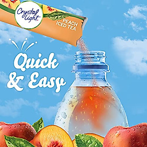 Crystal Light Sugar-Free Peach Iced Tea On-The-Go Powdered Drink Mix 120 Count