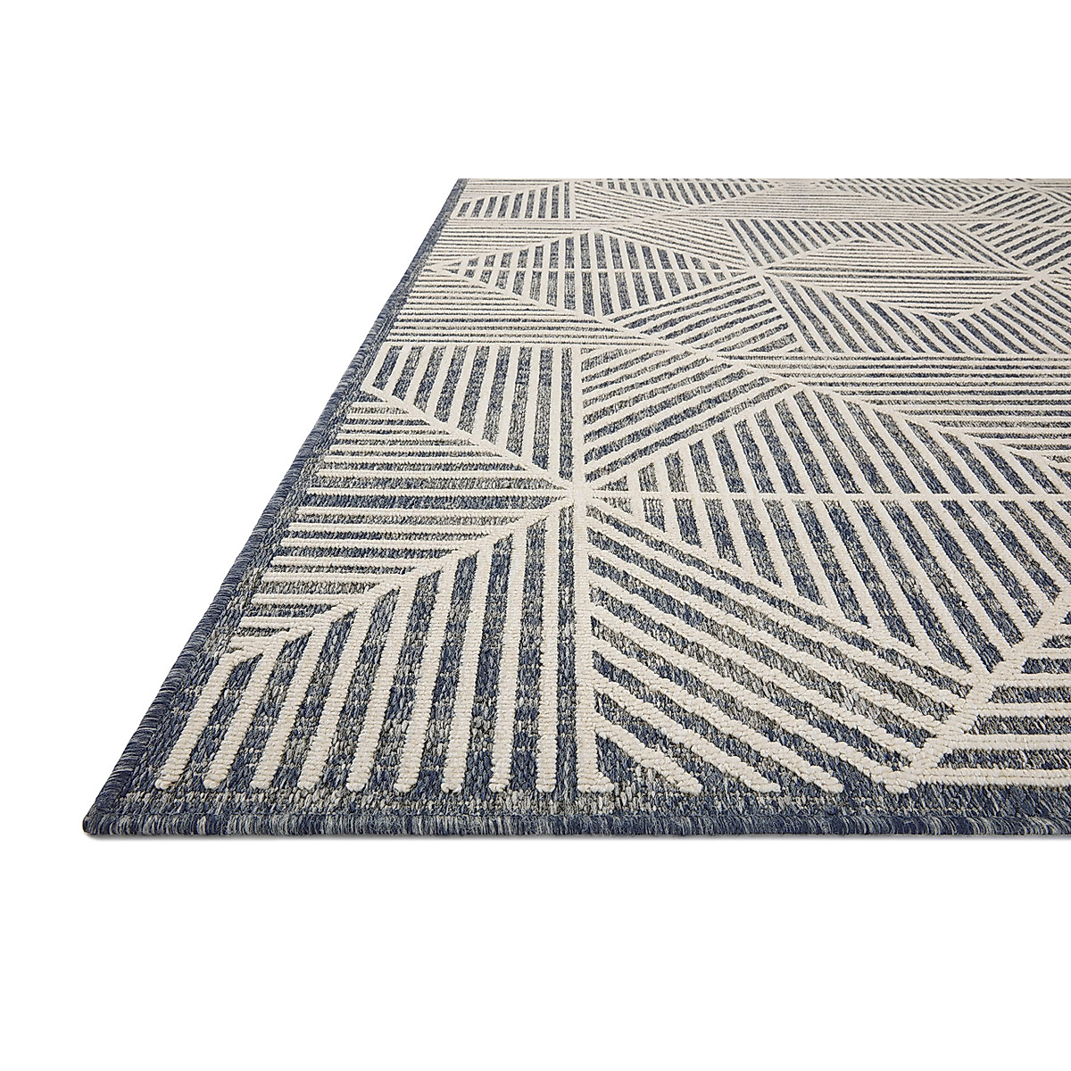 Loloi II Rainier Collection RAI-03 Denim/Ivory 2'-2" x 3'-9" Accent Rug