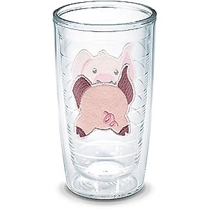 Tervis Front & Back Pig Made in USA Double Walled Insulated Tumbler Travel Cup Keeps Drinks Cold & Hot, 16oz - No Lid, Clear