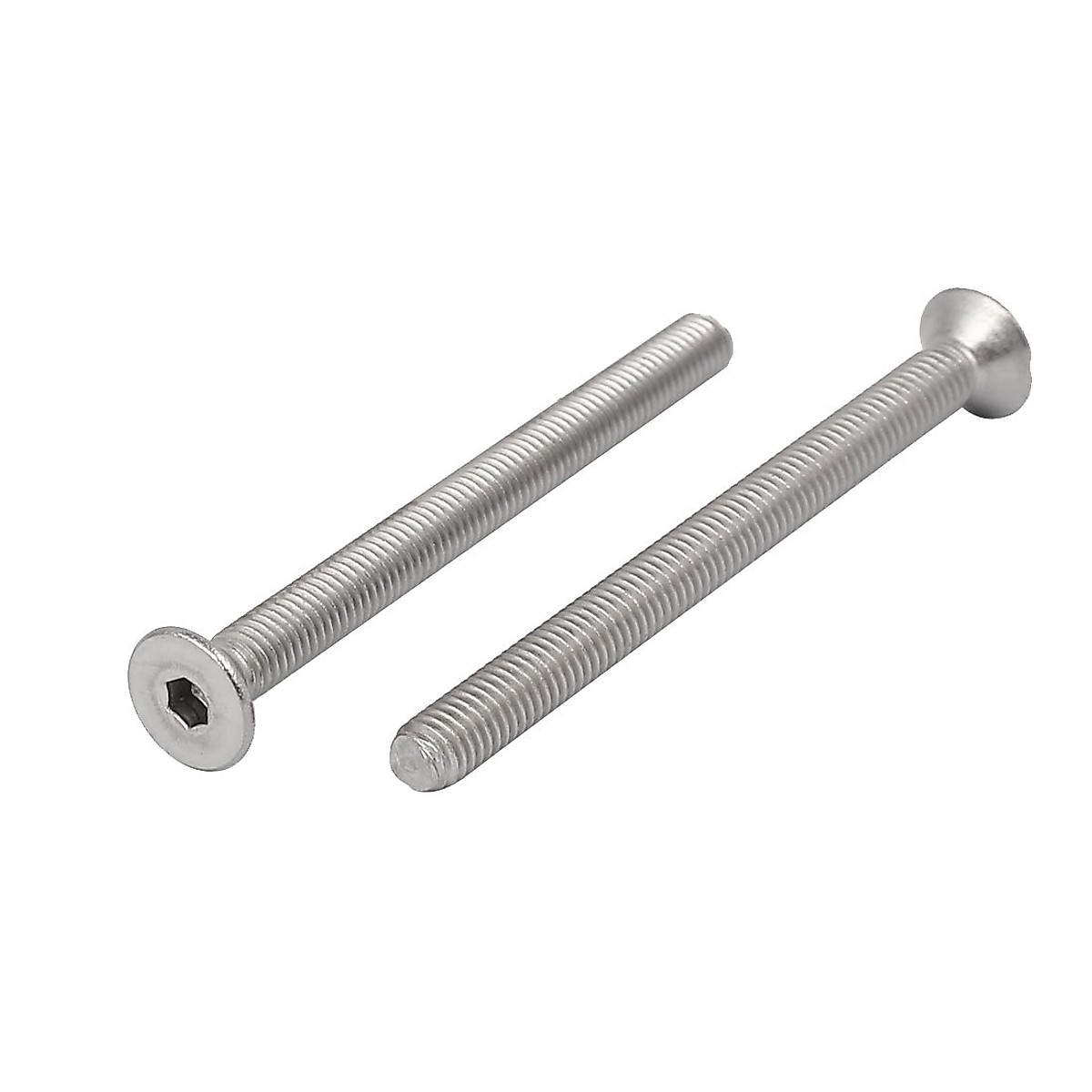 uxcell® M5x60mm 316 Stainless Steel Countersunk Flat Head Hex Socket Cap Screw 5pcs