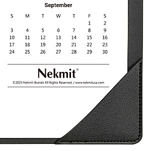 Nekmit Large Desk Calendar 2023 with Desk Protecting Pad, Runs From Now - Jun 2024, 22" x 17" Desk Pad Calendar for Life Planning or Organizing