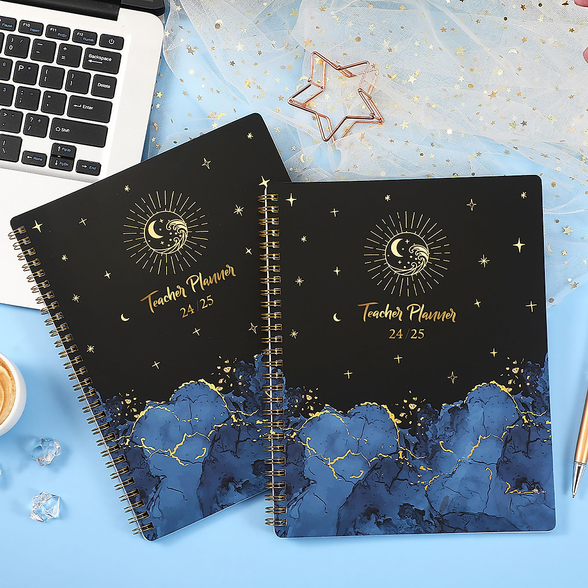 Teacher Planner 2024-2025 - Academic Lesson Planner, July 2024 - June 2025, 8'' x 10'', Lesson Plan Book, Weekly & Monthly Lesson Planner with Quotes, Weekly Activity Schedule, Great Teacher's Gifts