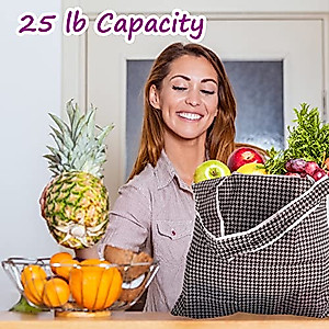 Niurewan 15 Pack Foldable Grocery Shopping Bags,Colorful Flower Reusable Grocery Bags,Large 50LBS Durable Shopping Totes for Groceries,Snacks,Vegetables,Fruits