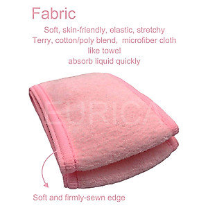 EUICAE Spa Headband Hair Wrap Sweat Headband Head Wrap Hair Towel Wrap Non-slip Stretchable Washable Makeup Headband for Face Wash Facial Treatment Sport Fits All White (Mixed color)