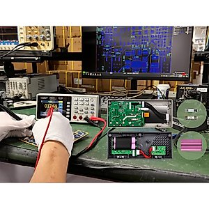 XDM1241 3.5 in LCD Multimeter Portable Desktop Digital Multimeter Multi Testers for Laboratories,Instruments and Factories(Built-in Batteries and Support DC 5V 2A)