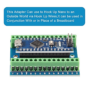 ACEIRMC 6pcs Nano V3.0 3.0 Controller Terminal Adapter Expansion Board Nano IO Shield Simple Extension Plate for Arduino Mano AVR ATMEGA328P