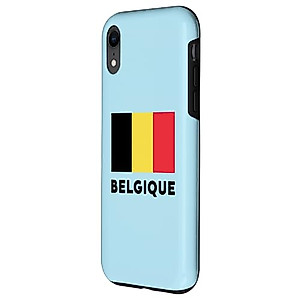 iPhone XR Belgique Flag Belgium België Black, Yellow, Red Case