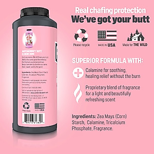 Anti Monkey Butt Body Powder for Women, Talc Free Anti Chafing and Sweat Absorbing Powder with Clamine, Hypoallergenic Formula, 8 oz (2 Pack)