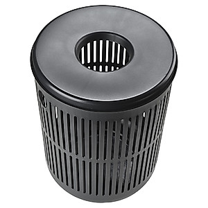 Zone Denmark Laundry Basket - Elevate Your Laundry Routine with Style and Functionality, Black 16.14x16.14x21.65 inches