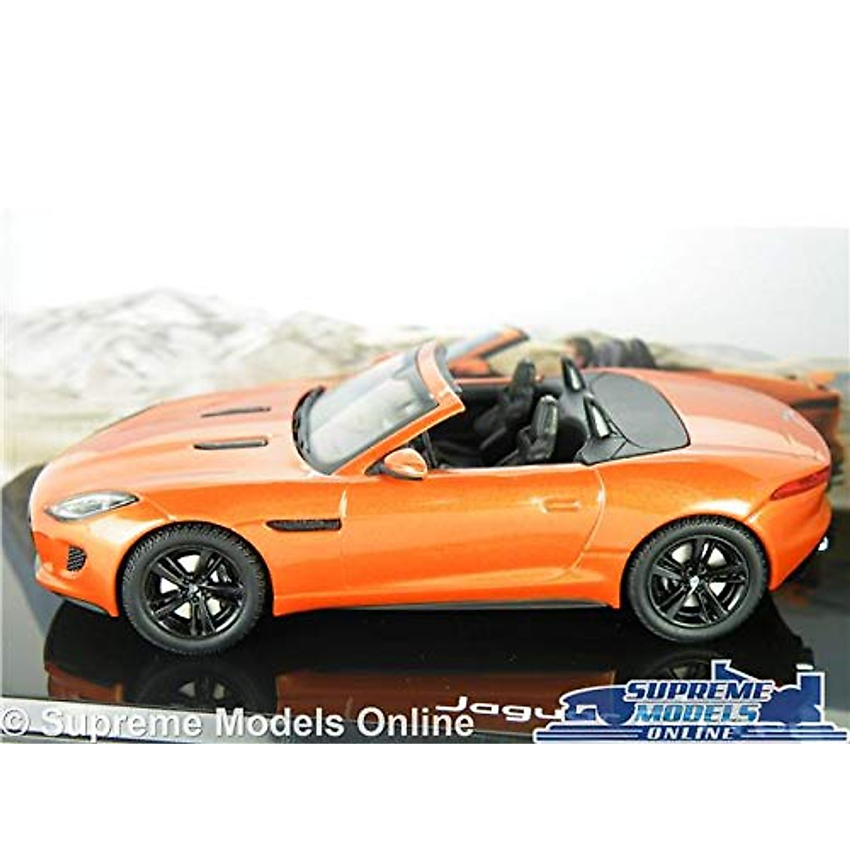 Jaguar F-Type V8-S CAR Model FIRESAND Orange F Type 1:43 IXO Dealer Special T3