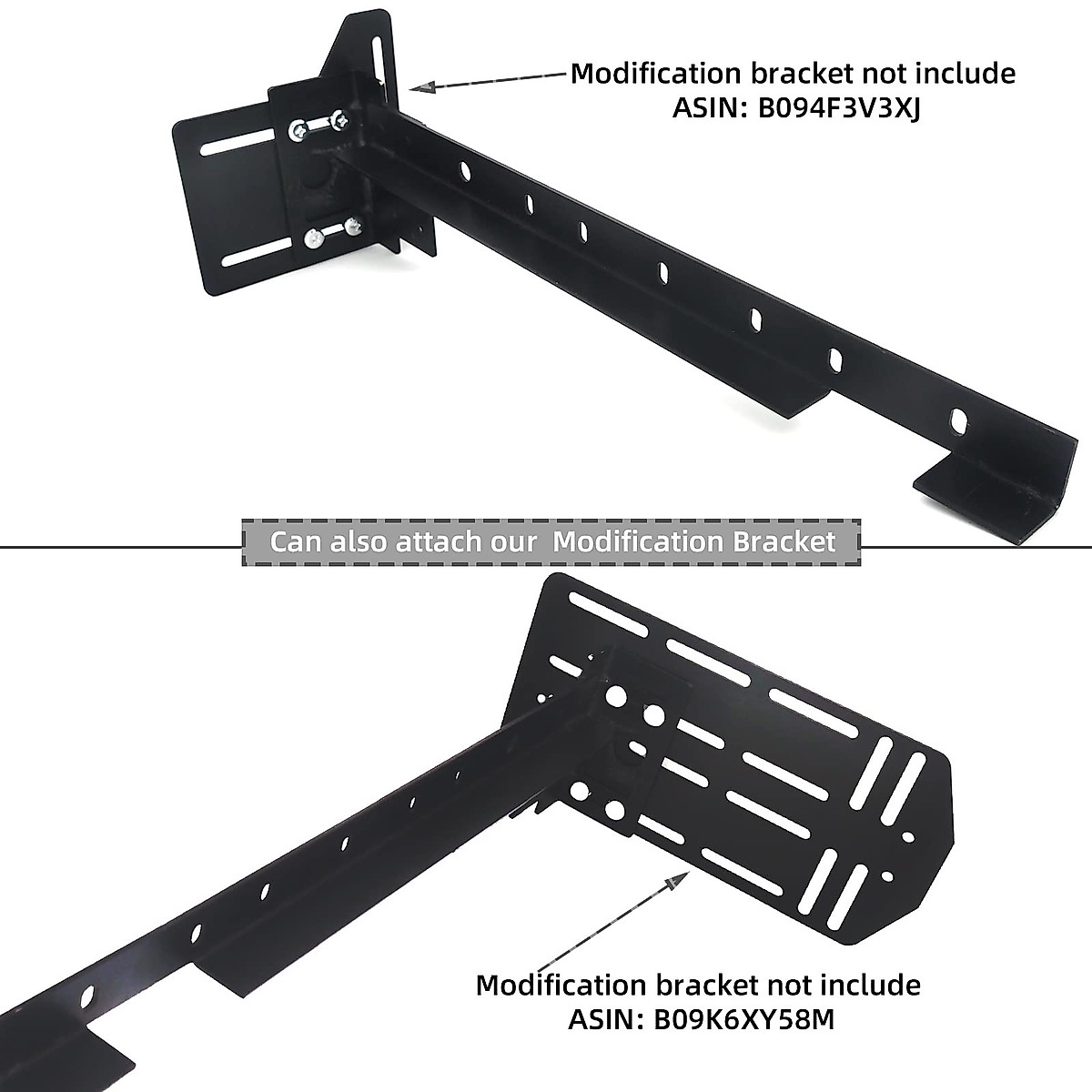 Bed Frame Footboard Extension Brackets Set Attachment Kit, Bolt-on Footboard Extension Bracket Attachment Kit - Fit for Twin,Full,Queen,King Size Bed