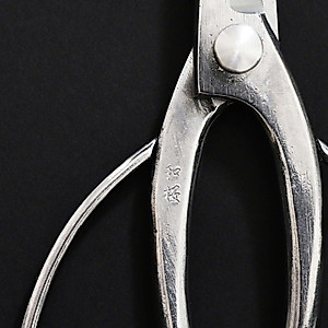 Wazakura Stainless Steel Series Traditional Bonsai Scissors, Made in Japan 7 in (180 mm), Hasami Pruning Shears, Professional Garden Tools (Traditional Stainless Steel)