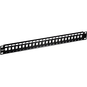 StarTech.com Wall Mount and TRENDnet 24-Port Blank Keystone Patch Panel Bundle