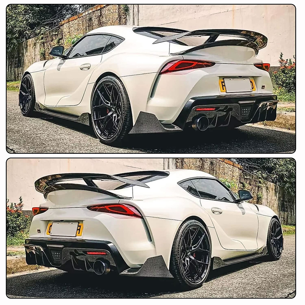 MCARCAR KIT Carbon Fiber Rear Bumper Diffuser for Toyota Supra A90 A91 2019-2022 Coupe 2-Door Lower Bumper Lip Spoiler Valance Protector Factory Outlet