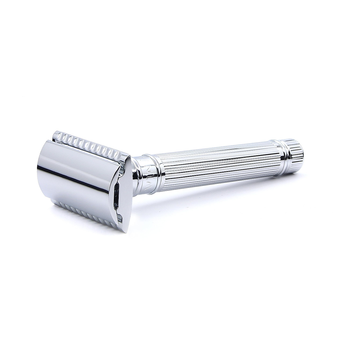 Edwin Jagger DE89LBLAMZ Classic Double Edge Manual Eco-Friendly and Reusable Safety Razor for Men and Women for Shaving Cream or Soap (Lined)