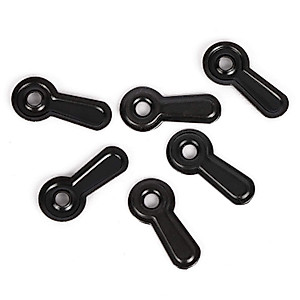 300 Picture Turn Button Fasteners Photo Frame Hardware and 300 Screws for Craft, Hanging, Drawing, Black