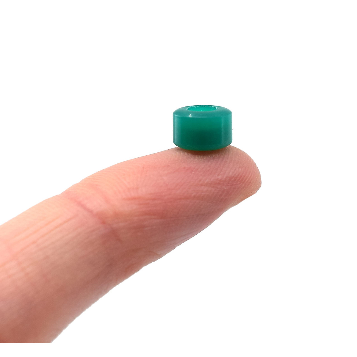 Teak Tuning Apex 71D Urethane Fingerboard Wheels - New Street Shape, 7.7mm Diameter - Ultra Spin Bearings - Made in The USA - Jade Green Colorway