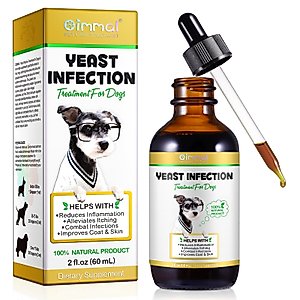 Natural Yeast Infection Treatment for Dogs, Dog Ear Infection Treatment Supports Dog Itch Relief, Dog Herbal Supplement, Helps to Support Itch Relief 2 fl oz