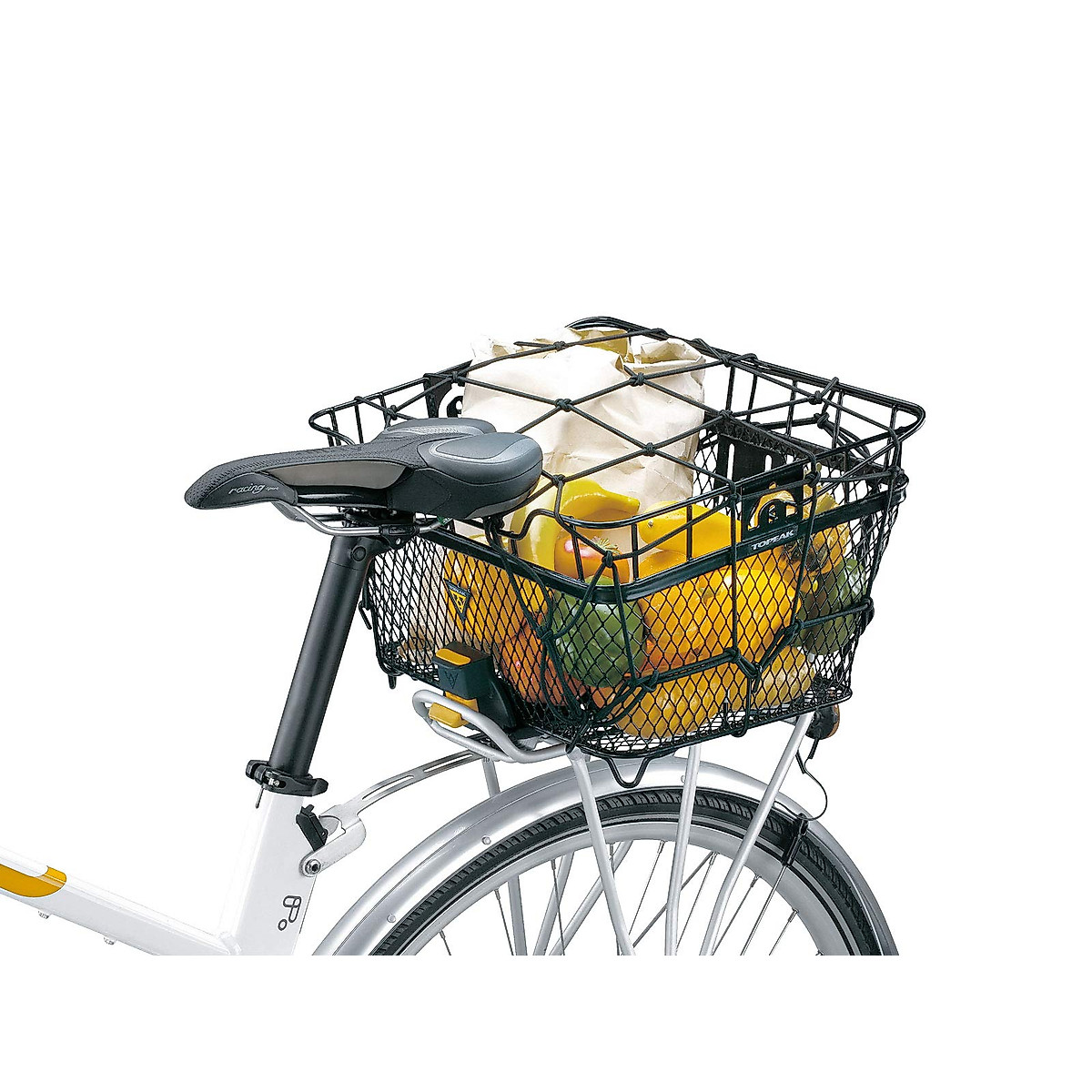 Topeak MTX Rear Bicycle Basket, 40.5 x 33.5 x 24.1 cm / 15.9” x 13.2” x 9.5”