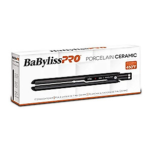 BabylissPRO Porcelain Ceramic 1" Straightening Iron