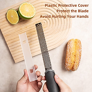 esLife Grater for Kitchen, 3 Pack Zester Stainless Steel, Kitchen Tool for Cheese, Lemon,chocolate, Ginger, Potato, Vegetable & Fruit