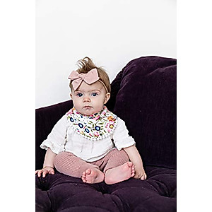 Copper Pearl Baby Bandana Drool Bibs for Drooling and Teething 2-Pack Fashion Bibs Gift Set For Girls “Isabella