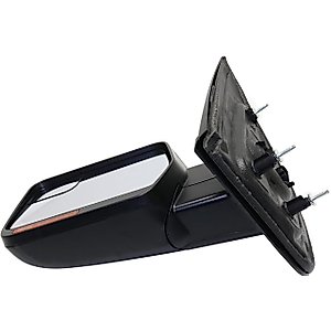 Kool Vue Driver Side Power Heated Mirror for Ford F-150 2011-2014 Manual Fold With Signal Light & Spotter Glass; Without Memory & Puddle Lamp Textured