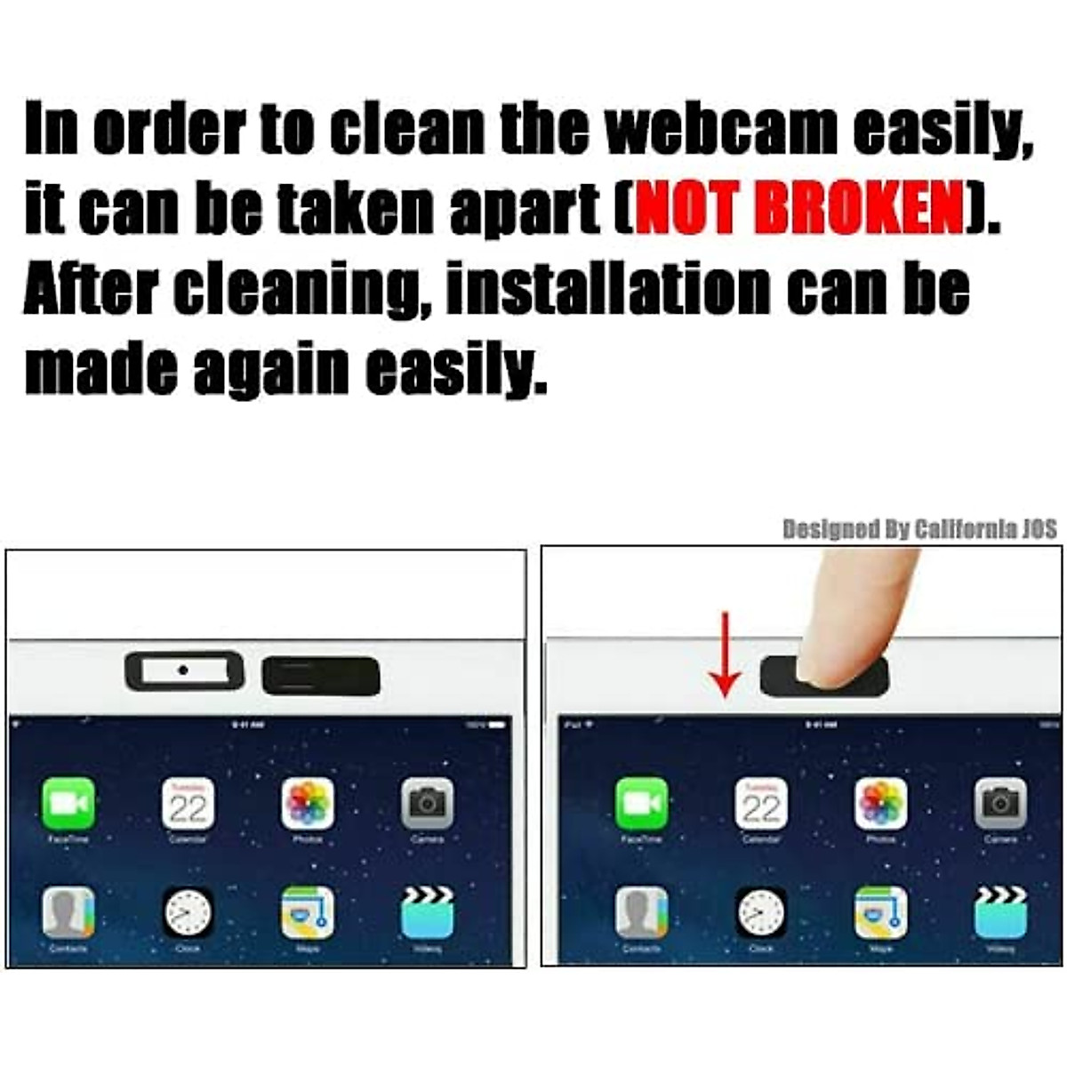 (California J.OS)9PCS (3 Oval +3 Rectangle +3 Large Oval )Webcam Cover 0.03 inch Camera Cover Slide Ultra Thin Blocker Protect Privacy Security for MacBook Air, Laptop, iPad, iMac, PC, Desktop, iPhone