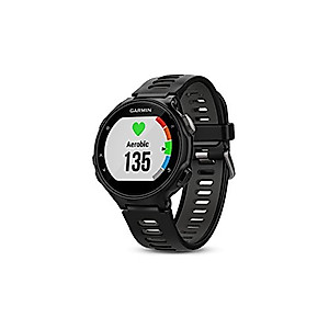 Garmin 010-01614-00 Forerunner 735XT, Multisport GPS Running Watch With Heart Rate, Black/Gray