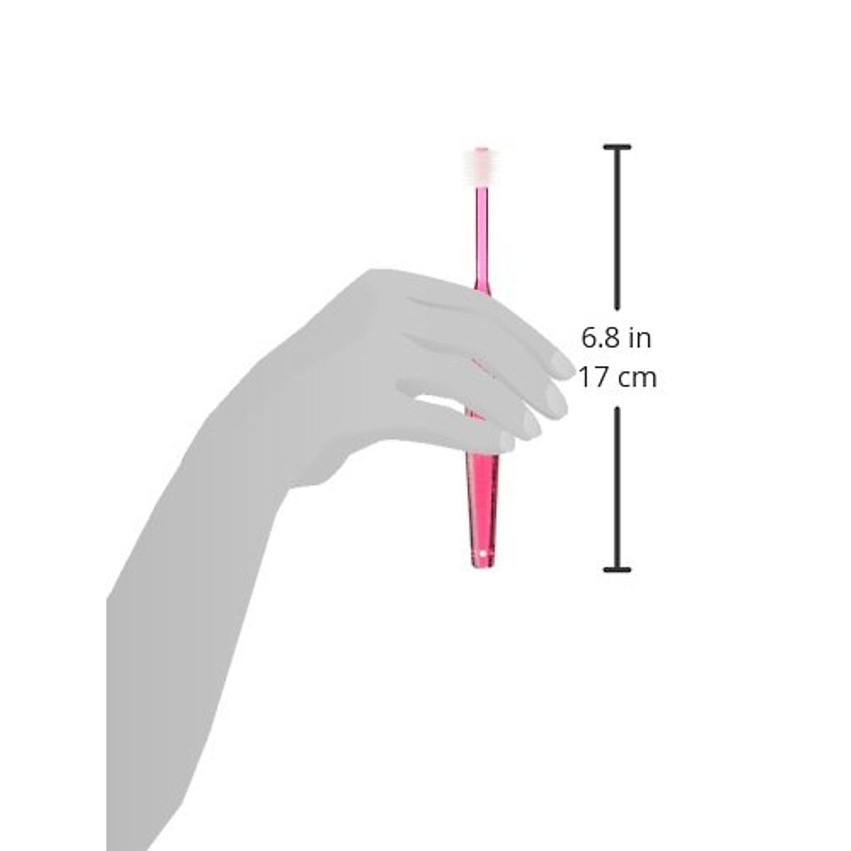 Brilliant Soft Bristle Toothbrush for Adults - Round Brush Head Micro-Fine, Rounded-Tip 360 Degree All Around Bristles, Sensitive Tooth Brush, Oral Hygiene Products, Red, 1 Count