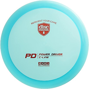 Discmania C-Line PD Disc Golf Driver – Overstable Drives, Disc Golf Power Driver - Colors Will Vary (170-172g)