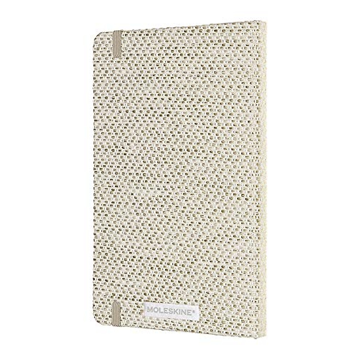 Moleskine Limited Collection Blend Textile Notebook, Hard Cover, Large (5" x 8.25") Ruled/Lined, Beige, 240 Pages (8053853600103)