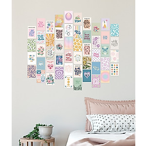 Artivo Danish Pastel Wall Collage Kit for Aesthetic Pictures 70 cards, for Teen, Girls Room Décor