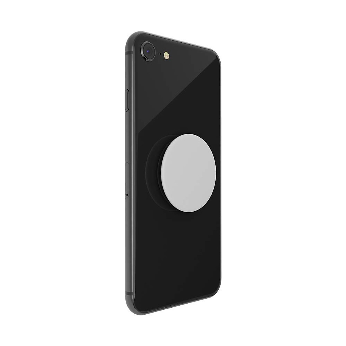 PopSockets Phone Grip with Expanding Kickstand, White on Black
