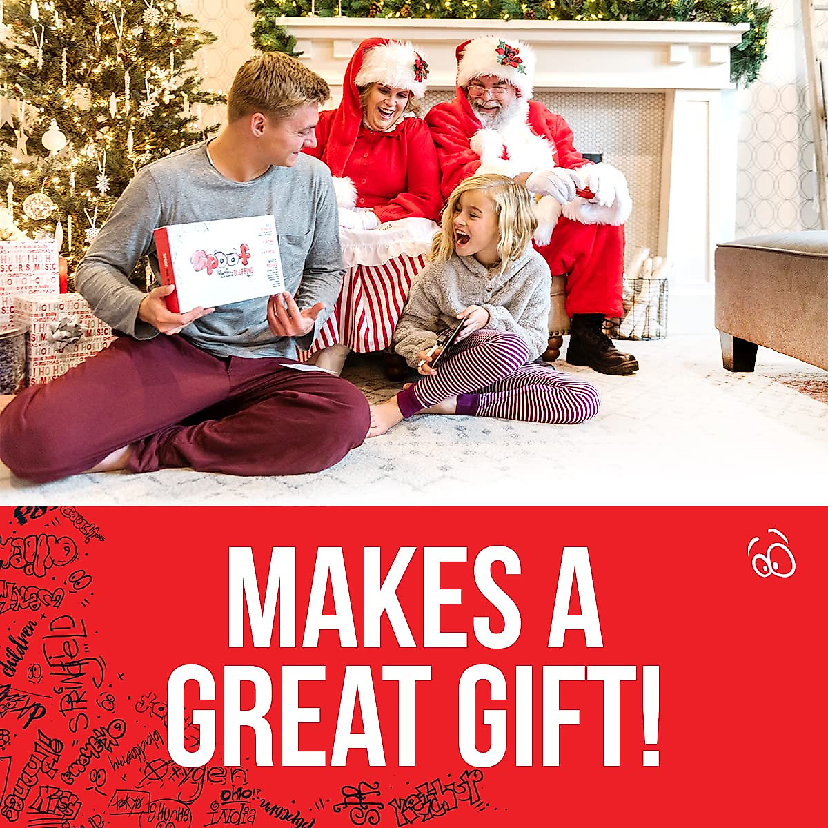 Inspiration Play Spoof Family Party Bluffing Board Game - Funny and Great for Groups Ages 8 and Up - 3-8 Players