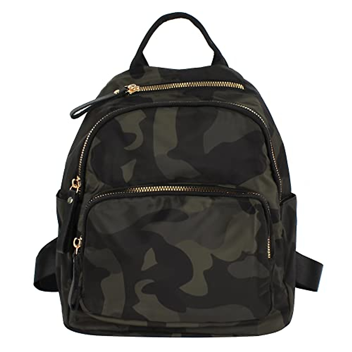 Clara Camouflage Women Mini Backpack Nylon Leisure Daypack Printed Shoulder Bag Handbag Purse(Camouflage)