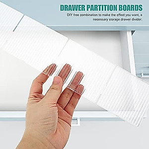 Alipis Grid Drawer Divider 2 Sets Drawer Dividers Organizer Drawer Separators Dresser Drawer Divider Sock Underwear Dividers for Bedroom Closet Clothing Office Kitchen